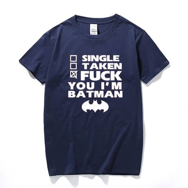 Batman Funny Spoof Movie Letter Printed T-Shirt (15 Colors) – REAL ...