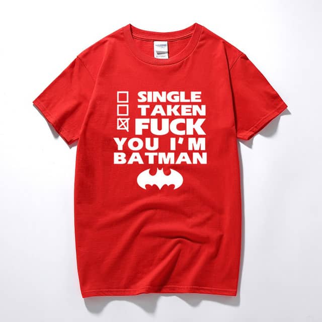 Batman Funny Spoof Movie Letter Printed T-Shirt (15 Colors) – REAL ...