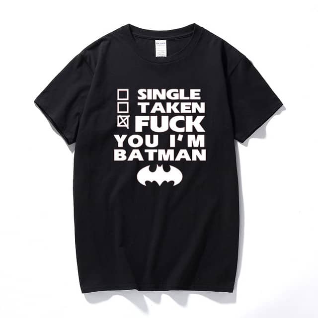 Batman Funny Spoof Movie Letter Printed T-Shirt (15 Colors) – REAL ...