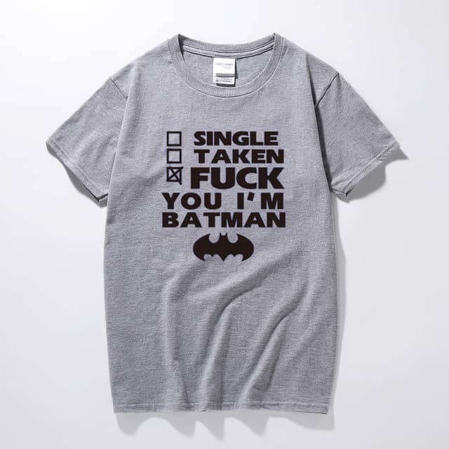 Batman Funny Spoof Movie Letter Printed T-Shirt (15 Colors) – REAL ...
