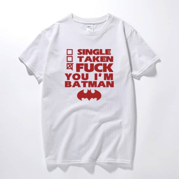 Batman Funny Spoof Movie Letter Printed T-Shirt (15 Colors) – REAL ...