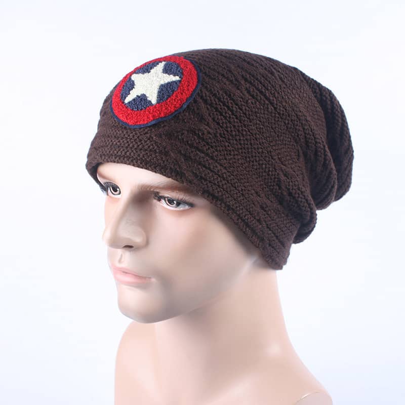 Captain America Logo Knitted Winter Cap Beanie (3 Variants) – REAL ...