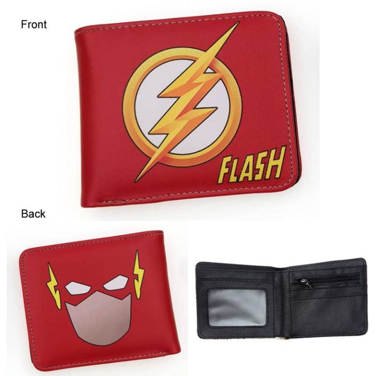 Flash Logo Credit Card Holder Bi-fold Unisex Wallet – REAL INFINITY WAR