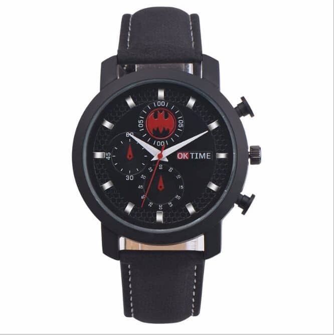 Batman Leather Strap Casual Wristwatch (3 Variants) – REAL INFINITY WAR