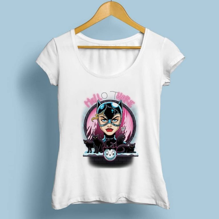 Catwoman Hello There Women’s Casual T-Shirt (2 Variants) – REAL ...