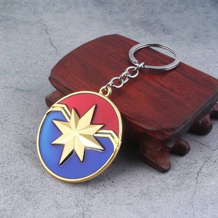Captain Marvel Logo Metallic Keychain (2 Variants) – REAL INFINITY WAR
